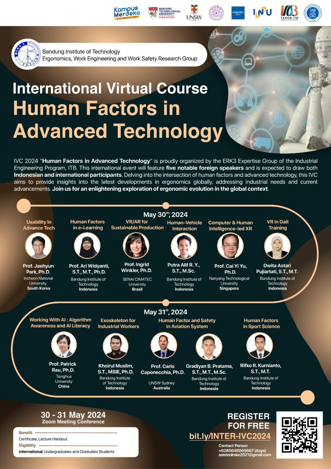 International Virtual Course (IVC) 2024 “Human Factors in Advanced ...